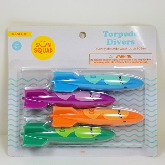 Toys | Sun Squad Torpedo Divers For Pool Games | Poshmark